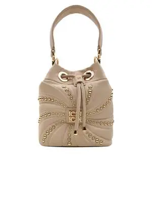 LA CARRIE Studded Bucket Bag