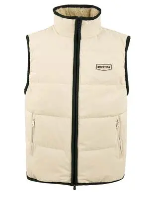 Duvetica Padded Zip-up Vest - Beige