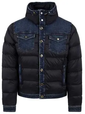 MOORER Denim And Down Jacket