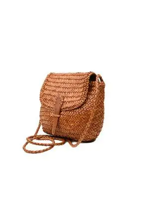 Dragon Diffusion Woven Shoulder Bag - Brown