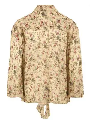 ANIYE BY Floral Shirt With Tie Detail