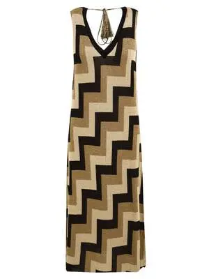 AKEP Long Zig-zag Dress - Fantasia
