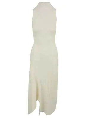 AKEP Sleeveless Ribbed Midi Dress