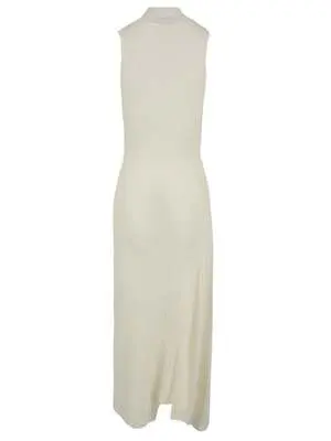 AKEP Sleeveless Ribbed Midi Dress