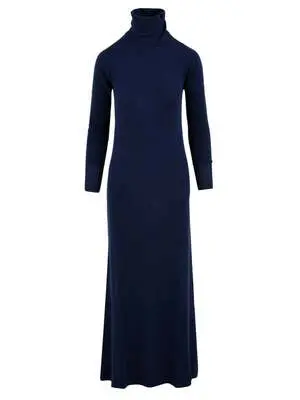 Aspesi Long Sleeve Maxi Dress - Blue
