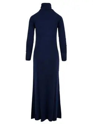 Aspesi Long Sleeve Maxi Dress - Blue