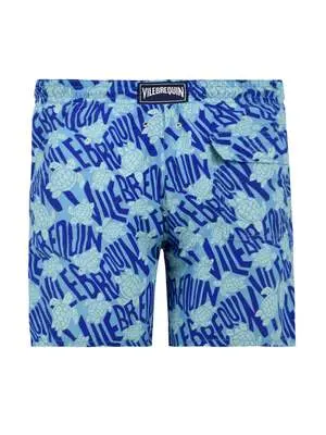 Vilebrequin Printed Swim Shorts - Topaze Blue