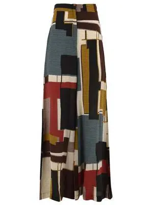 ATTIC AND BARN Printed Trousers - Multicolour