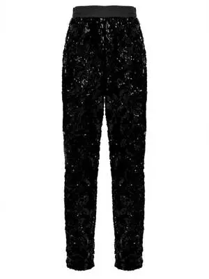 GAELLE Sequin Embellished Trousers