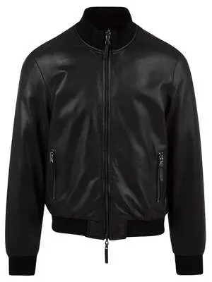 THE JACK LEATHERS Leather Zip-up Jacket