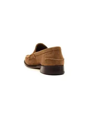 TRICKER'S Flat Loafers - Burnt Sugar Suede