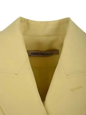 HINNOMINATE Tailored Double-breasted Blazer - Yellow