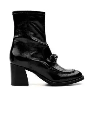 Zoe Ankle Boots - Naplak Nero