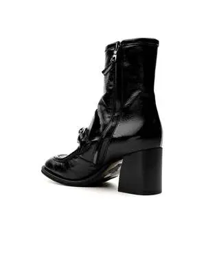 Zoe Ankle Boots - Naplak Nero