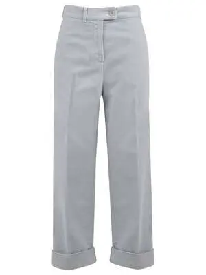 Aspesi Cuffed Wide Leg Trousers