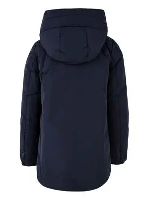 Add Down Padded Coat - Blue