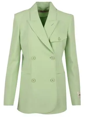 HINNOMINATE Tailored Double Breasted Jacket - Verde Acqua