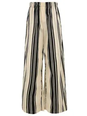 Aspesi Striped Wide Leg Trousers