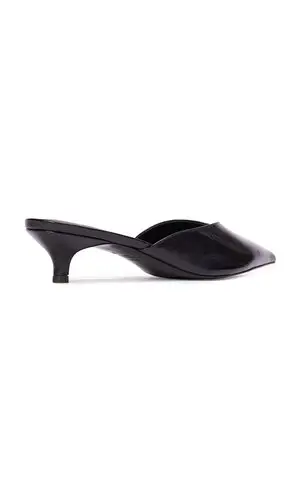 BLACK SUEDE STUDIO Sofia Leather Mules - Black