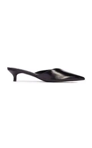 BLACK SUEDE STUDIO Sofia Leather Mules - Black