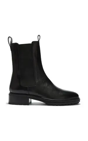 AeydĒ Jack Leather Chelsea Boots - Black