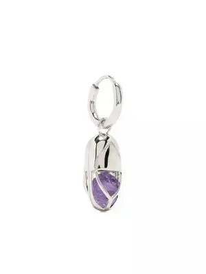 CAPSULE ELEVEN Amethyst Drop Earring - Silver