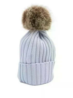 Moncler Ribbed-knit Beanie With Pom-pom