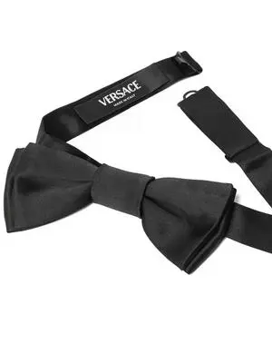 Versace Satin Bow Tie - Black