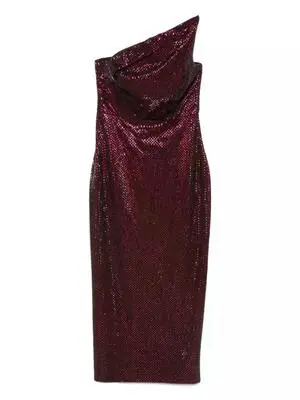 Roland Mouret Sequin One-shoulder Midi Dress