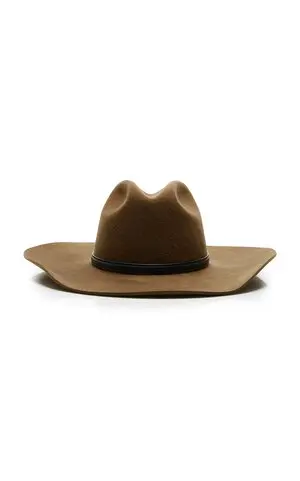 Janessa Leoné Nash Wool Fedora - Brown