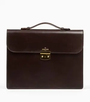 SWAINE Leather Mayfair Briefcase