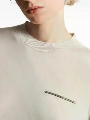 Peserico Embellished Crew-neck Sweater