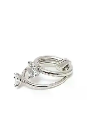 PANCONESI Double Rings - Silver
