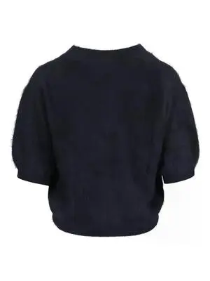LISA YANG Juniper Knitted Top - Black
