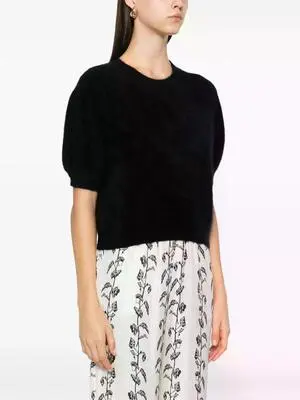 LISA YANG Juniper Knitted Top - Black