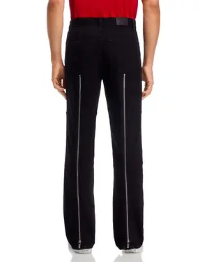 Helmut Lang Zip Carpenter Relaxed Fit Pants - Rinsed Black