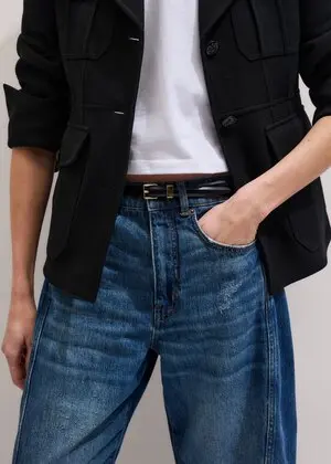 ME+EM Skinny Belt - Black