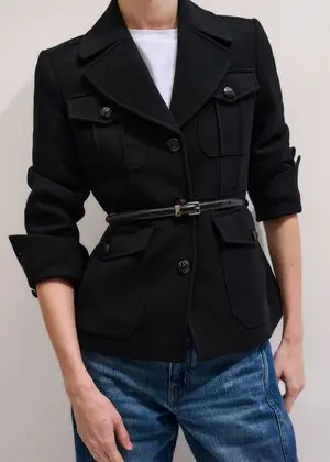 ME+EM Skinny Belt - Black