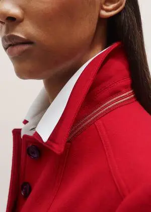ME+EM Italian Wool Twill Military Jacket - Red