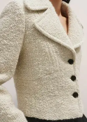 ME+EM Italian Tweed Soft Shoulder Jacket