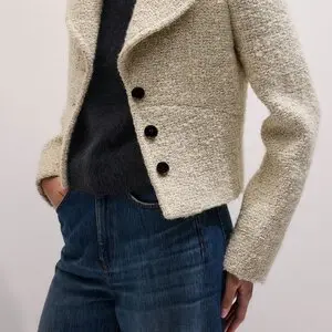 ME+EM Italian Tweed Soft Shoulder Jacket