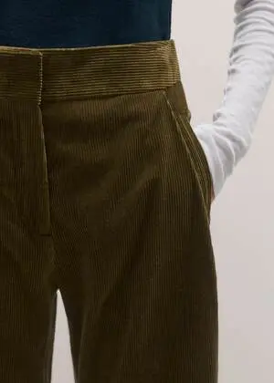 ME+EM Corduroy Tapered Trousers