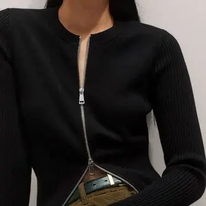 ME+EM Milano Knit Two-way Zip Cardigan