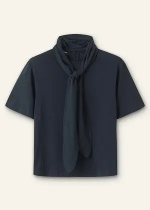 ME+EM Scarf Neck T-shirt