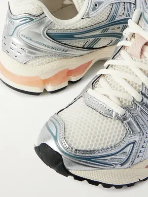 Asics Gel-kayano 14 Metallic Mesh Sneakers - Silver