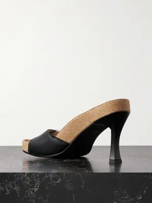 Balenciaga Scholl Embellished Leather Mules