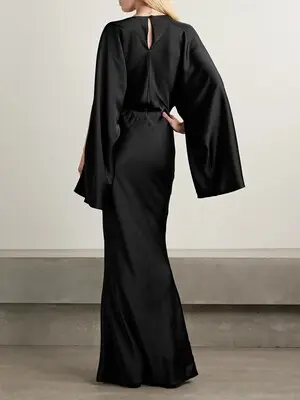 Norma Kamali Obie Satin Gown