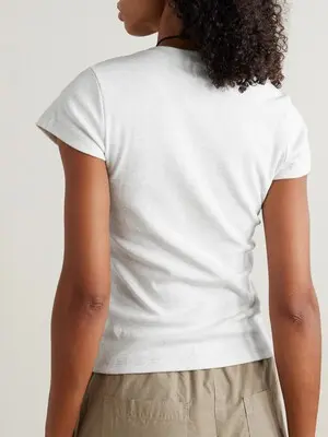 LESET Nando Ribbed Cotton-jersey T-shirt