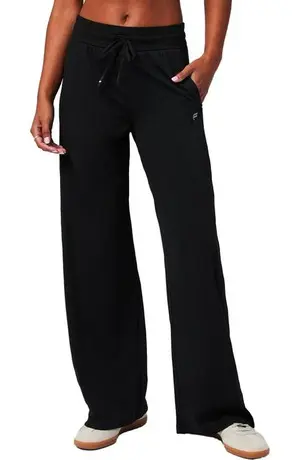 FABLETICS Cloud Jersey Wide Leg Pant - Black