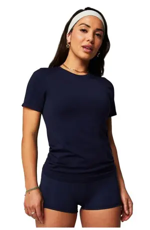FABLETICS Feather Tech+ Short-sleeve Top - Deep Navy